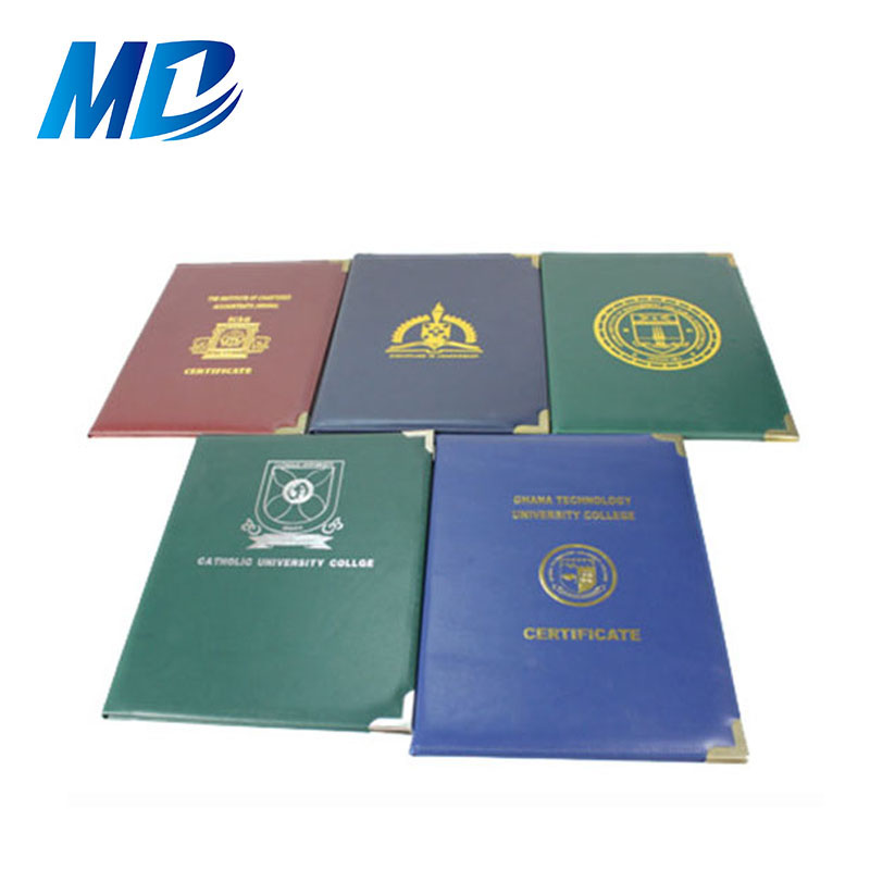 Buy In Bulk Leather Degree Certificate Cover Custom Logo & Blue Leather ...