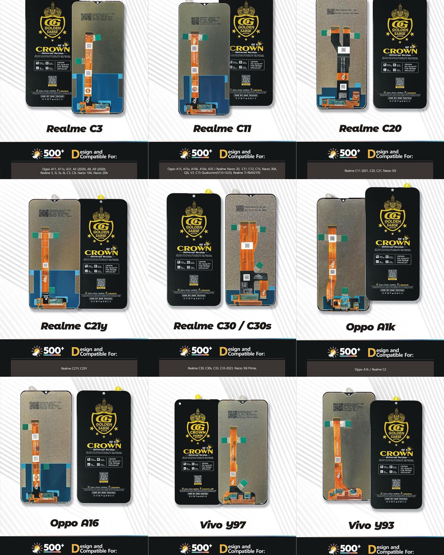 Crown Lcd - High Quality Mobile Phone LCD Replacement