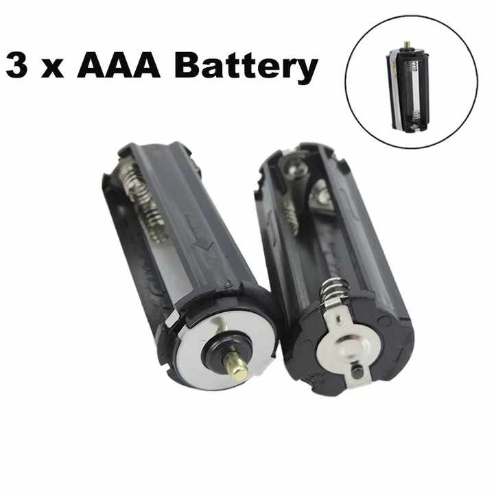 Black Battery Holder for 3 x 1.5V AAA Batteries Flashlight Torch 3 solt ...