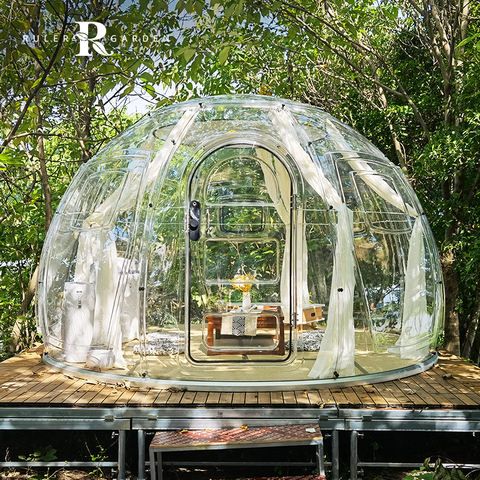 Outdoor event clear waterproof pvc domes glamping geodesic dome house ...