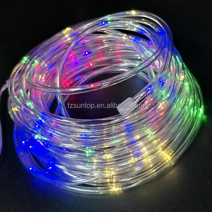 Solar Christmas led rope lights 5m/10m/20m waterproof solar/usb For Christmas holiday party ...