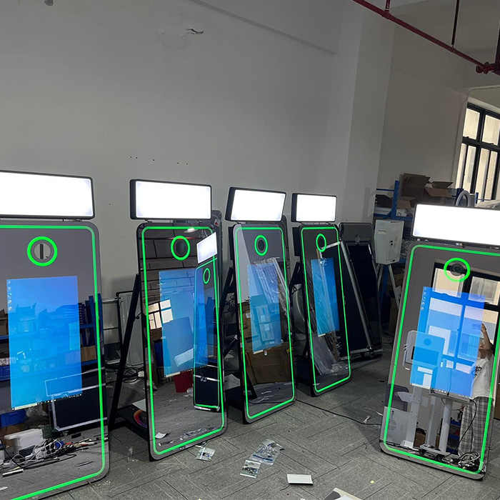 Portable Selfie Screen Magic Mirror Photo Booth With Camera and Printer for Wedding Party Events ...