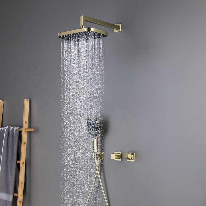 Aideal Shower Mixer System - High Quality Brushed Gold