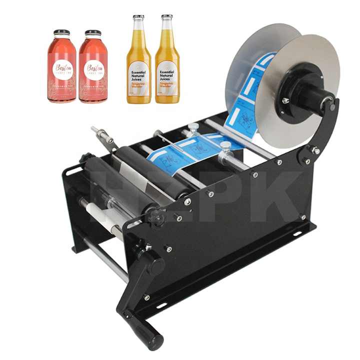 HZPK MT-30 Manual Bottle Label Applicator & Label Maker Machine