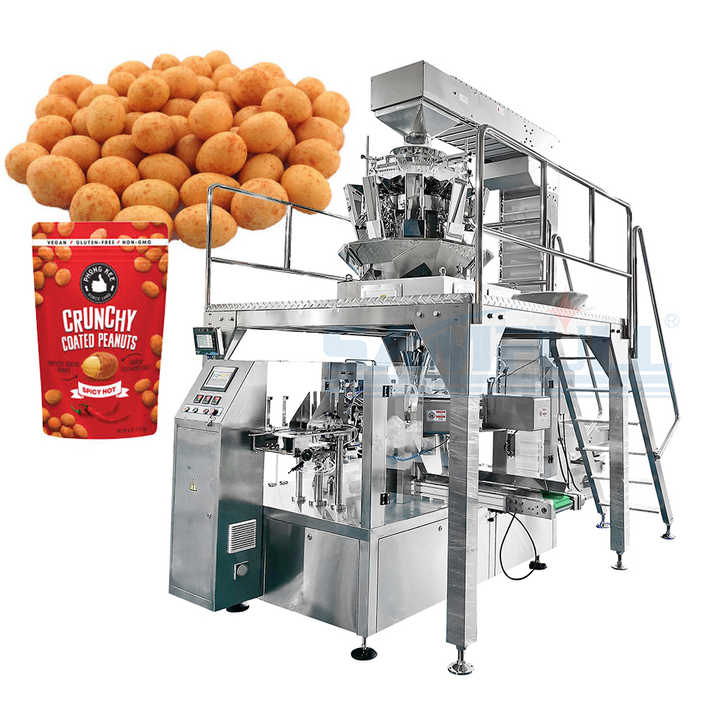 Source Automatic doypack package food dry nuts snack packaging cashew nuts snack packing machine coated peanut
