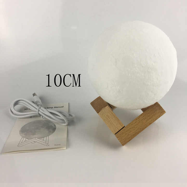 Decorative Moon Lamp PVC LED Decorate Room Table Lamps Moon Mini LED ...