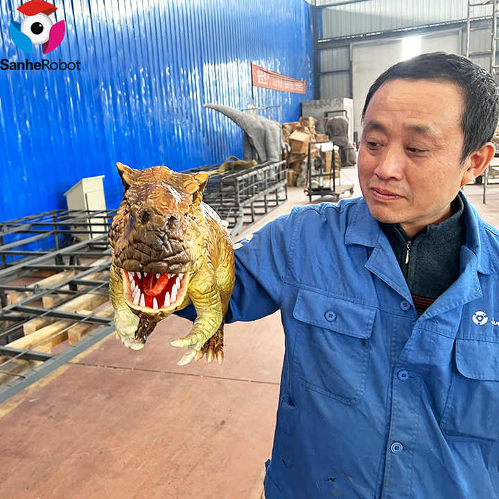 T Rex Parasaurolophus Velociraptor Dinosaur Props Animatronic Baby ...