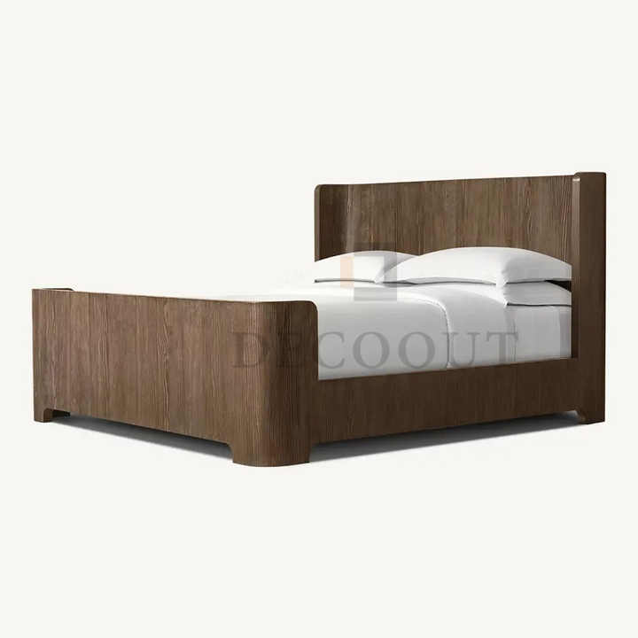 Best Bedroom Design King Frame Double Wood Bed for the Elderly Rustic ...