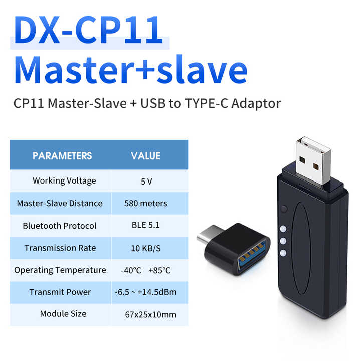 DX-CP11 Master Bluetooth Module - USB to Bluetooth Adapter