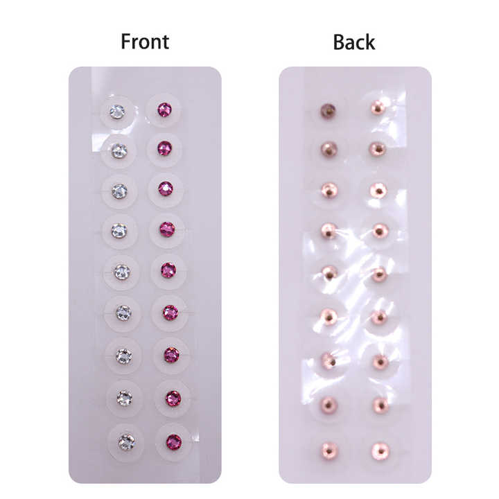 Crystal Magnetic Ear Seeds for Auricular Therapy - 18 Pcs