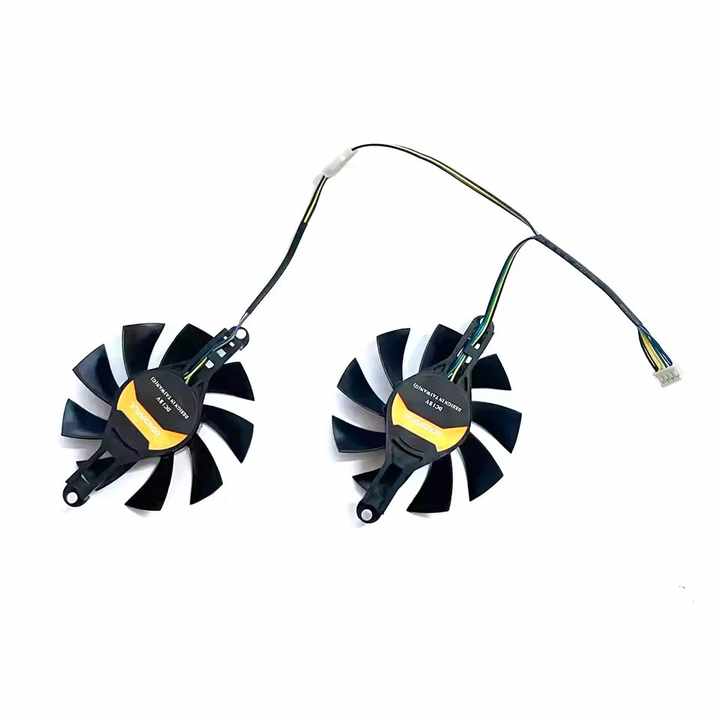 New GPU 75MM 4PIN RX580 replacement fan for SOYO AMD RX580 8GB graphics ...