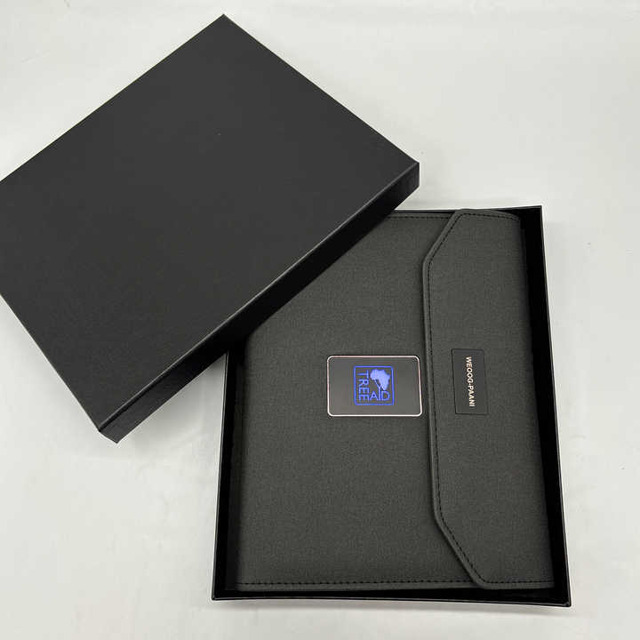 A5 Agenda Organizer Notebook with Powerbank USB Flash Drive PU Leather ...