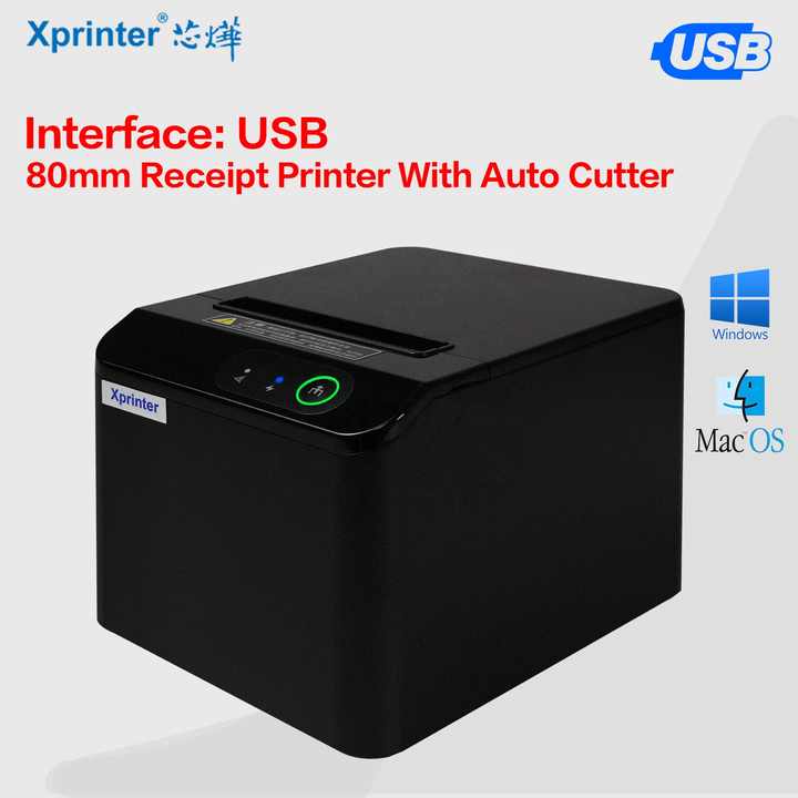 XP-T80Q Receipt printer 80mm with auto cutter POS printer for ...