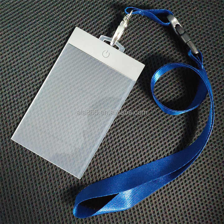 2 LED Employee Retractable Lanyards with Logo Custom