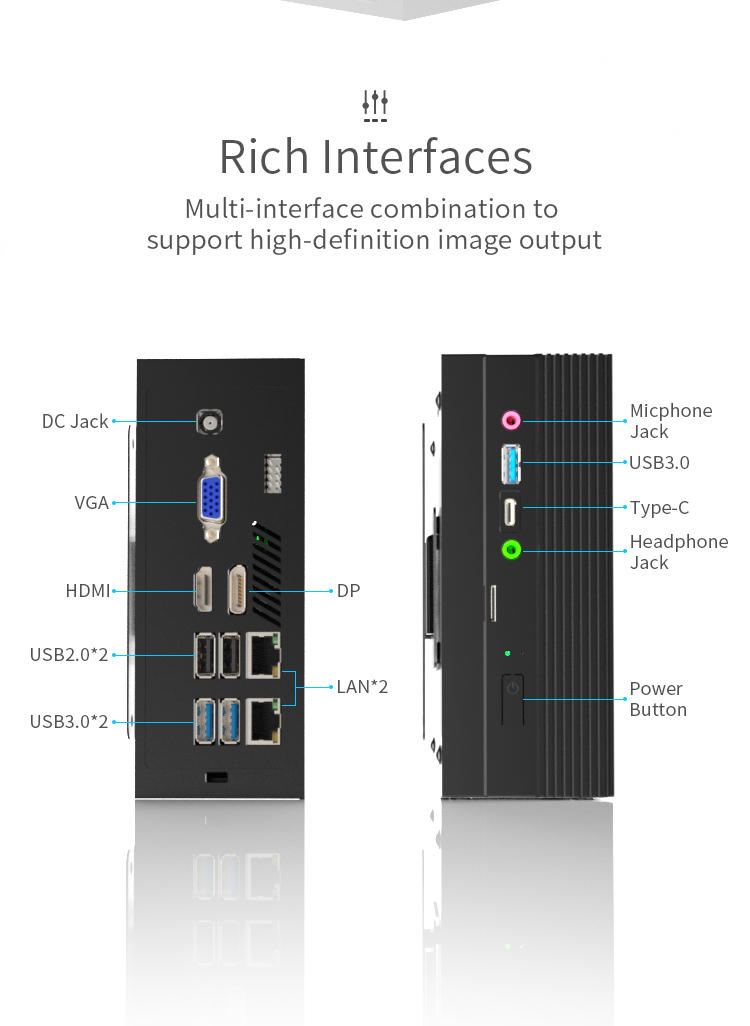 Industrial cheap mini pc core i5 cpu 8g amd win10 gaming desktop pc ...