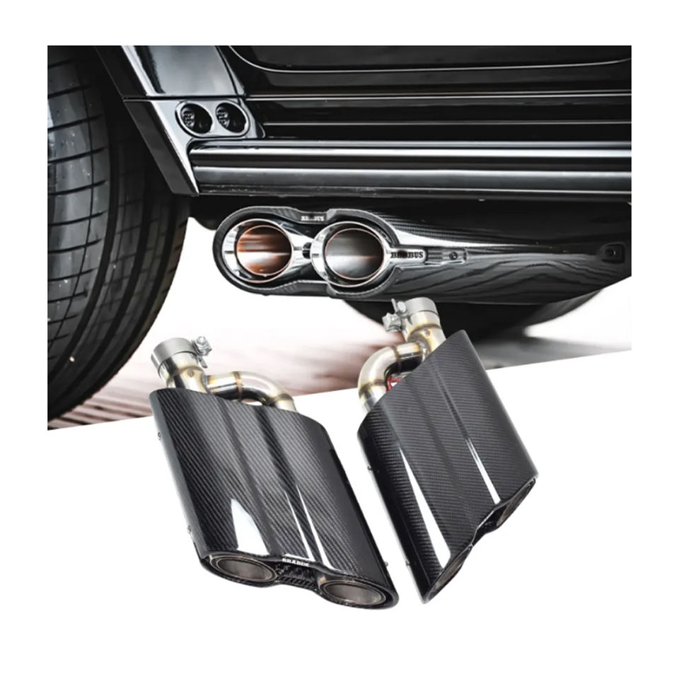 Upgrade W464 G63 Refit G900 Style Carbon Exhaust System Rocket Exhaust ...