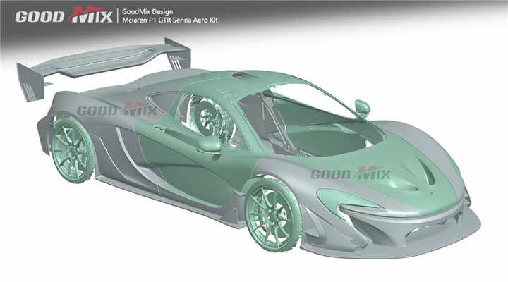 For McLaren P1 Body Kit P1 Upgraded GTR Style Front and Rear Bumper ...