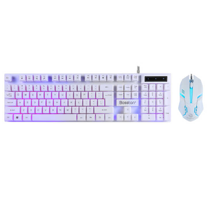 Customizable DPI Macro Gaming Mouse & Tactile Backlit Keyboard Set