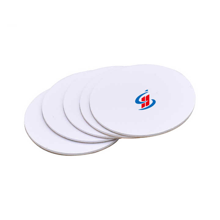 Custom Adhesive RFID Round Tag - NFC PVC White Blank Card