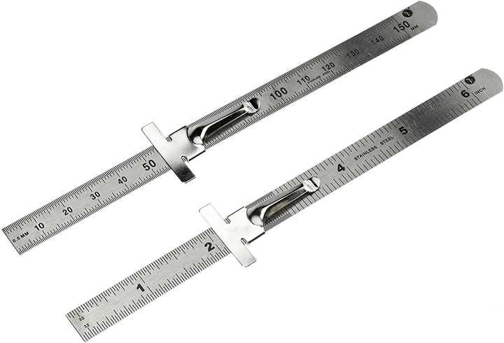 6 Inch Stainless Steel Pocket Ruler - Precision & Flexibility