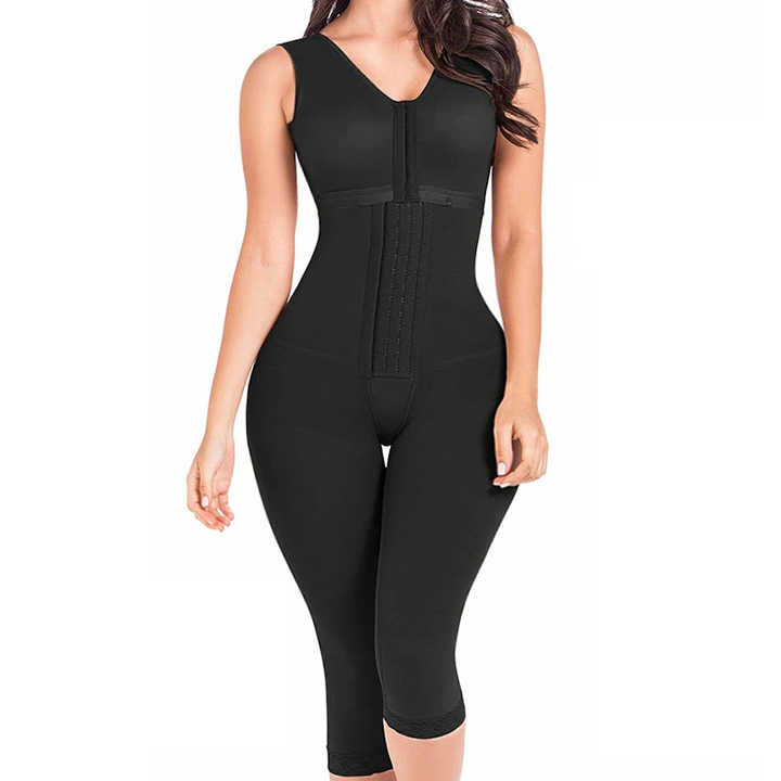High Quality Women Shaper Knee Length Bodysuit Post Surgery Compression ...