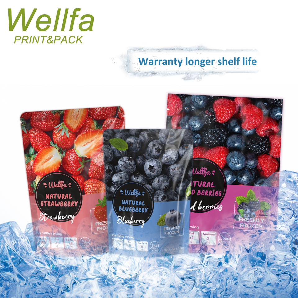 Manufacturer Custom Resealable Eco-Friendly Stand-Up Pouch for Frozen ...