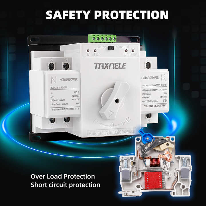 ATS Dual Power Automatic Transfer Switch - Reliable Changeover