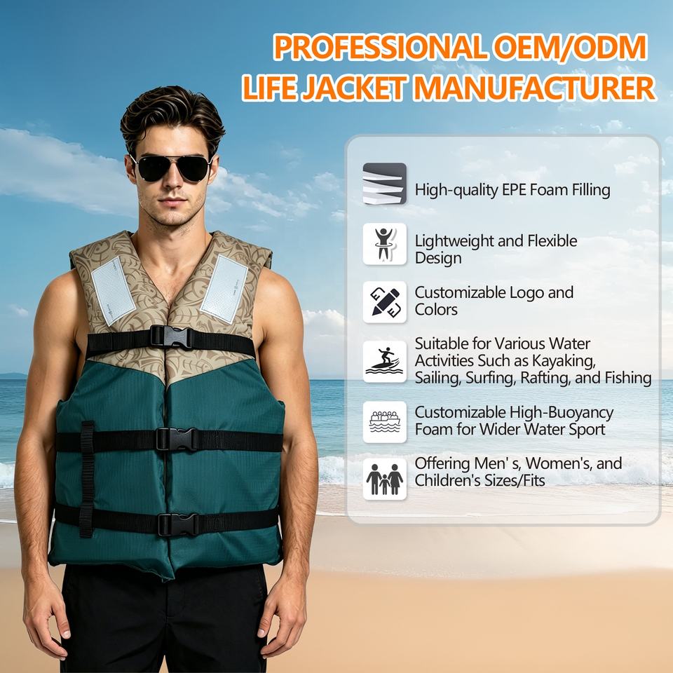 Lightweight Life Vest Water Sports PFD Boating Life Jacket PFD USCG ...