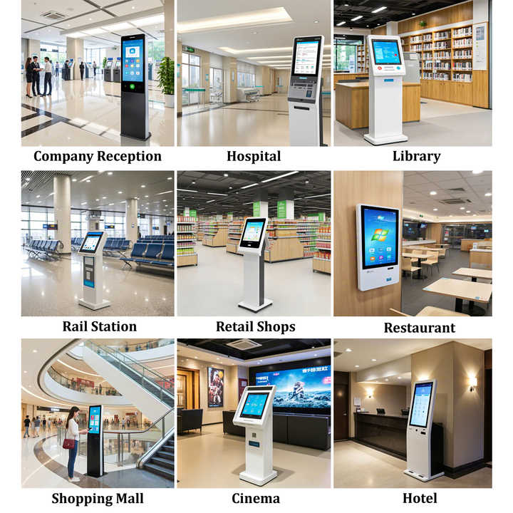 Wall-Mounted Hotel Kiosk Touch Screen Self Check-in Key Dispenser and ...