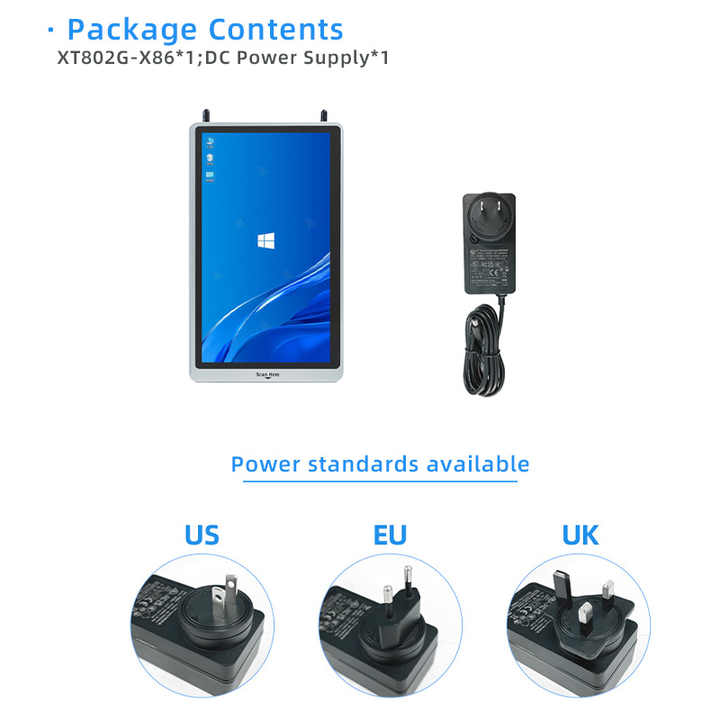 XT802G-X86 QR Code Tablet Scanner Kiosk Cost Price Checker Machine ...