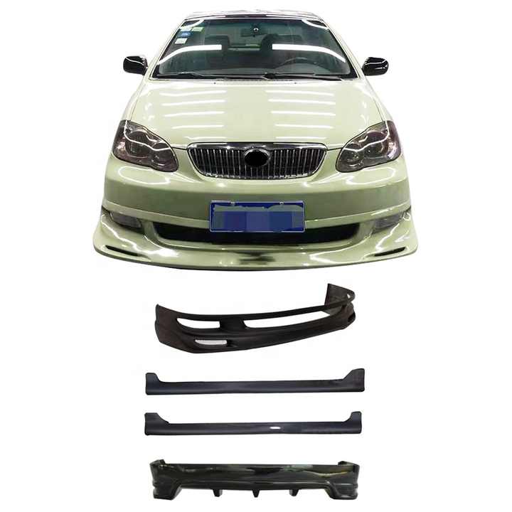 Car Body Kit for 2003-2008 Toyota Corolla - Front Lip, Rear Lip & Side ...