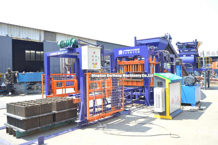 QT6-15 Automatic Concrete Cement Fly Ash Interlocking Paver Brick Block ...