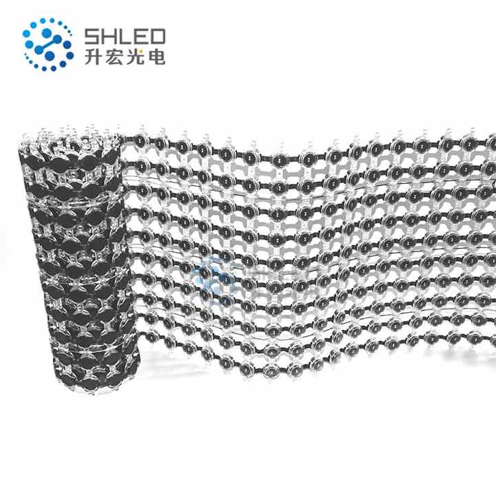 Foldable RGB Full Color DMX SPI Outdoor LED Mesh Pixel Screen