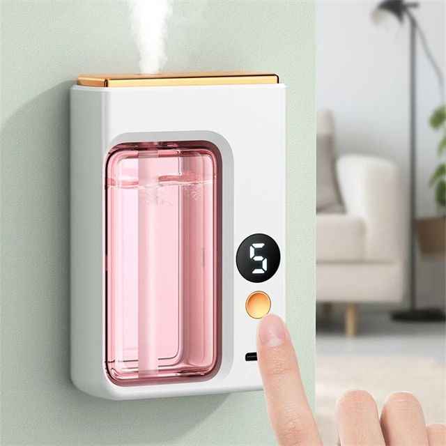 Portable Ultrasonic Humidifier Digital Display Wall Hanging Battery ...