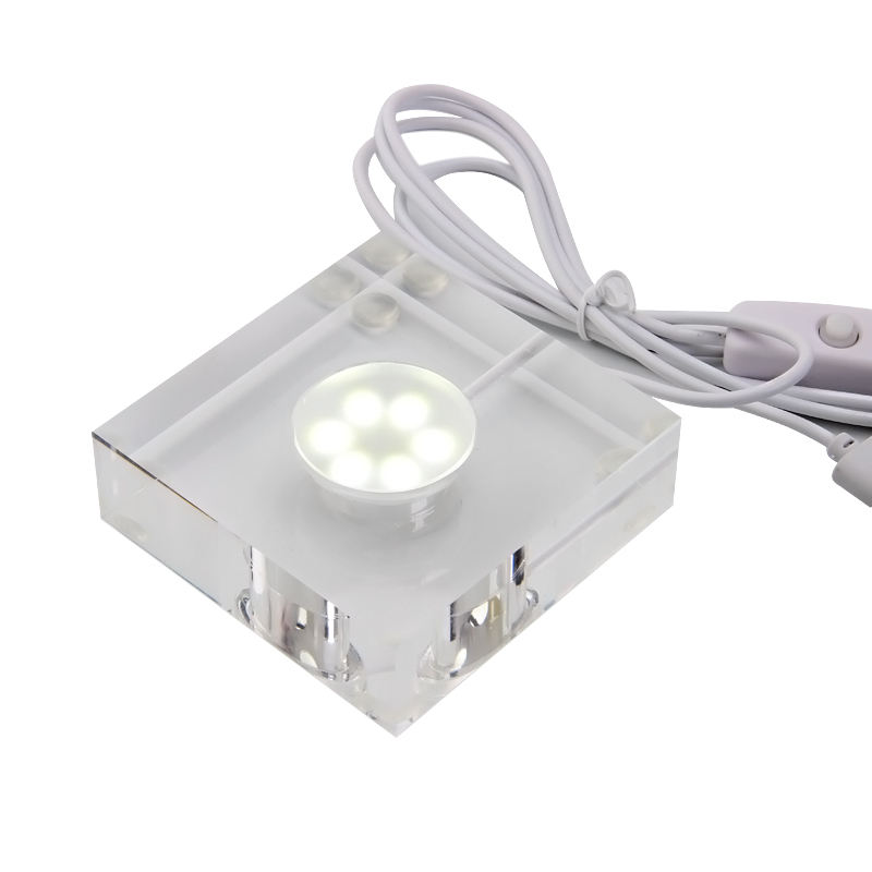 Customizable 6x6 LED Light Stand - Acrylic Display Solution