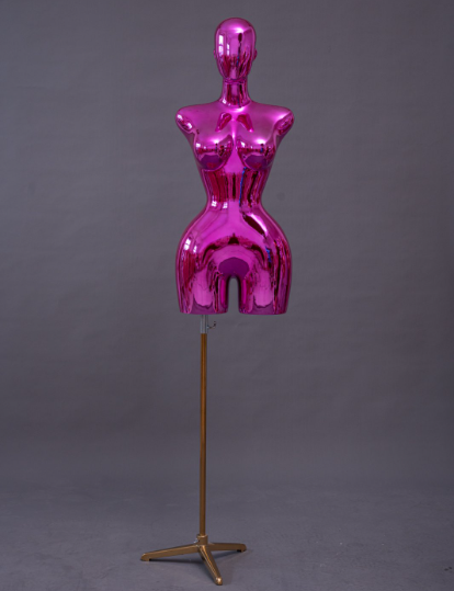 BBL Women's Curvy Plastic Dummy Half Body Dress Form with Big Hips and ...