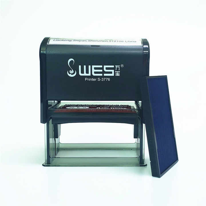 WES Self Inking Stamp S-3776 - Rectangular Office Rubber Stamp for ...