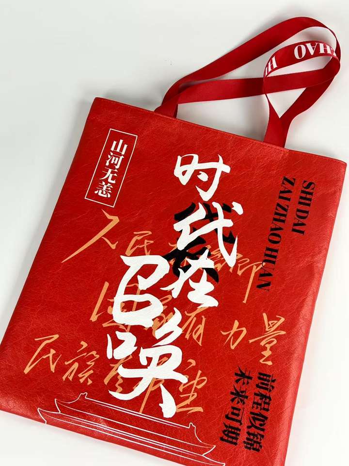 Dupont Eco-Friendly TYVEK Kraft Paper Bag Custom Logo One-Shoulder ...