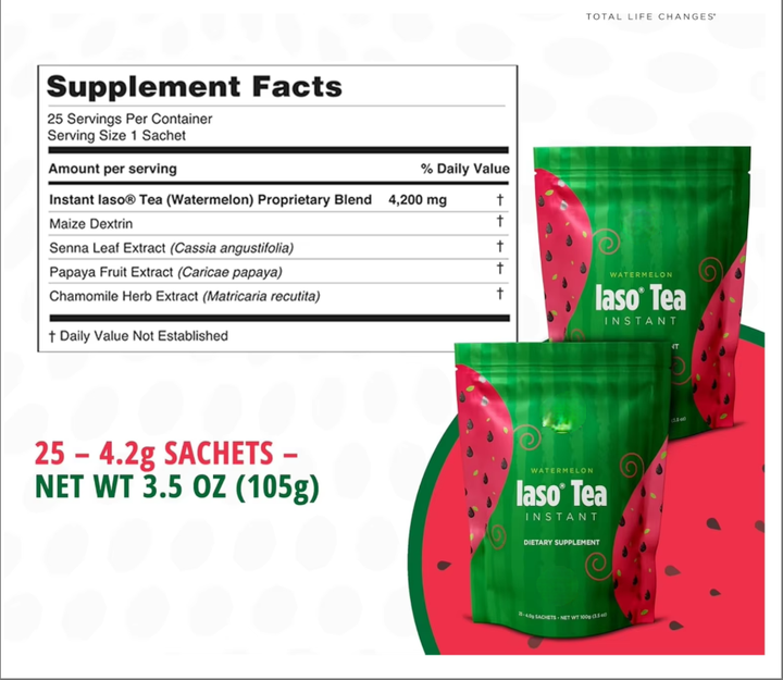 For Laso Fresh Green Tea Watermelon Detox Slimming Herbal Tea in Bulk ...