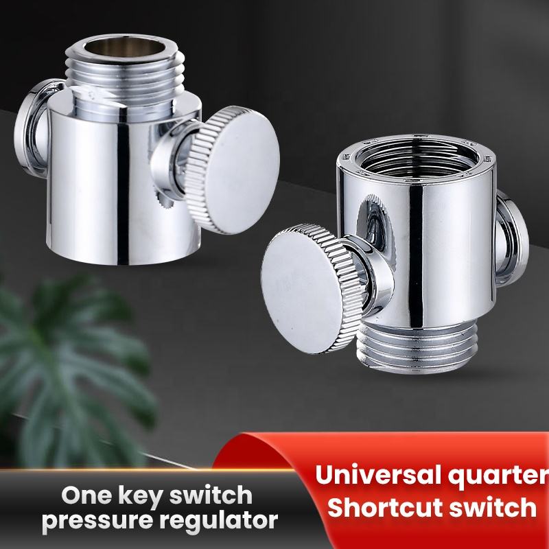 Button Type Shower Flow Control Valve Shower Head Saving Water Shut Off ...