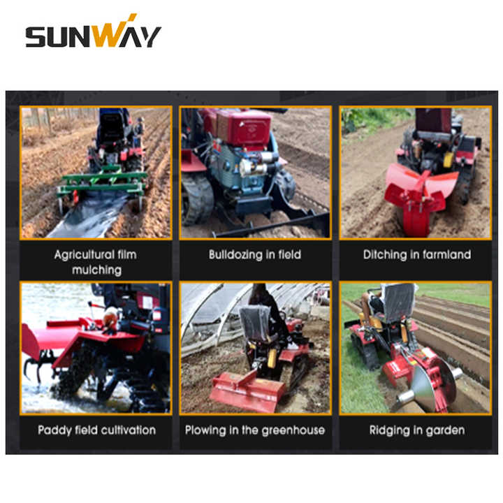 2025 New Rubber Track Crawler Traktor Farm Crawler Mini Tractor 4x4 ...