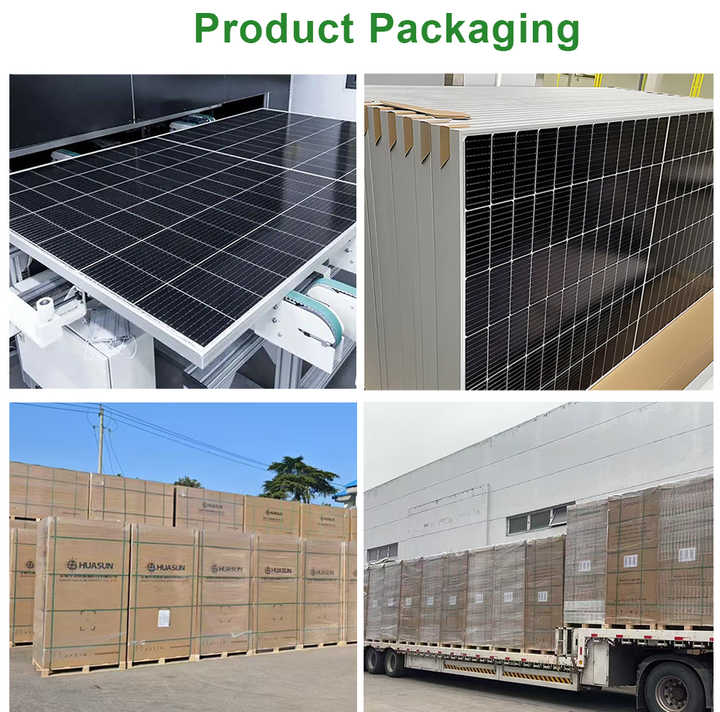 HUASUN Double Glass Solar Panel 700W 705W 710W 715W 720W Bifacial HJT Solar Panels For Home ...