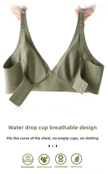 Women's Sexy Jelly Traceless Adjustable Bra Cross-Border French Style ...