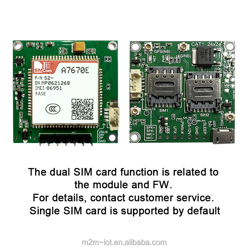 SIMCOM A7670E-FASE- Development Board LTE CAT1 4G+GPRS+GPS B1/B3/B5/B7 ...