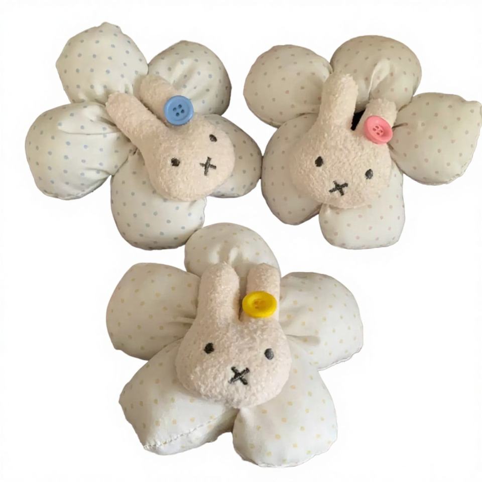 Cute Cartoon Rabbit Fabric Scrunchie Hair Tie High-Value Sweet Girl ...