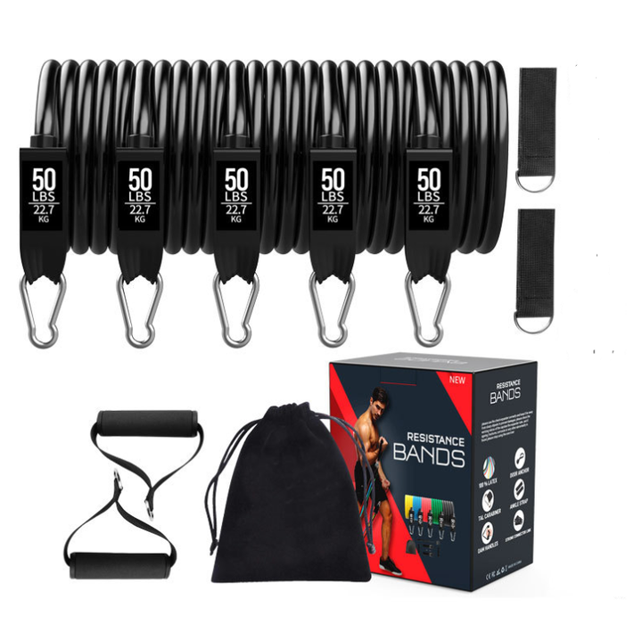 New Customization 11pcs Resistance Band Set Pull Rope Resistance Band ...