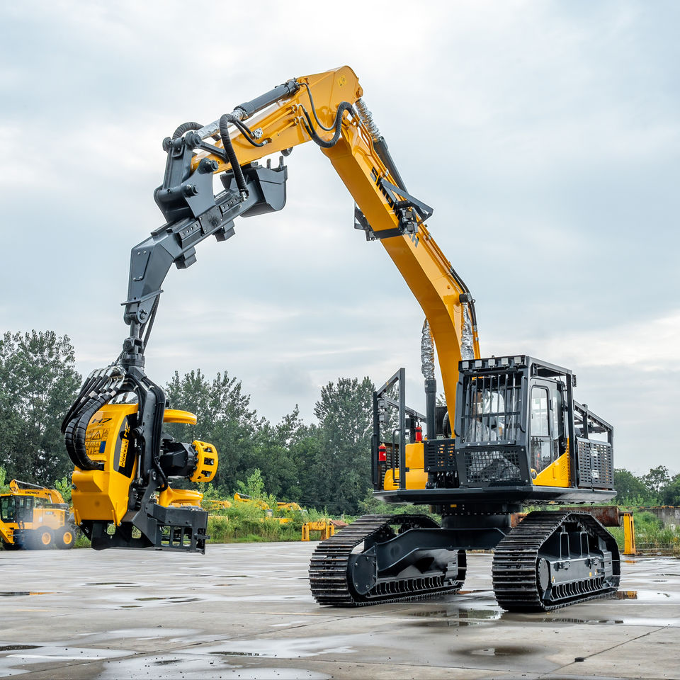 Excavator Based Logging Machine Excavator with Harvester Head ...