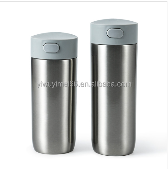 15oz Stainless Steel Insulated Coffee Mug with Push-Button Lid | Leak ...