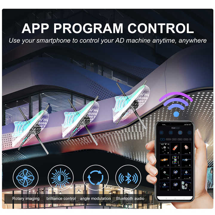 3D Hologram Fan - Advertising Display with Remote Control