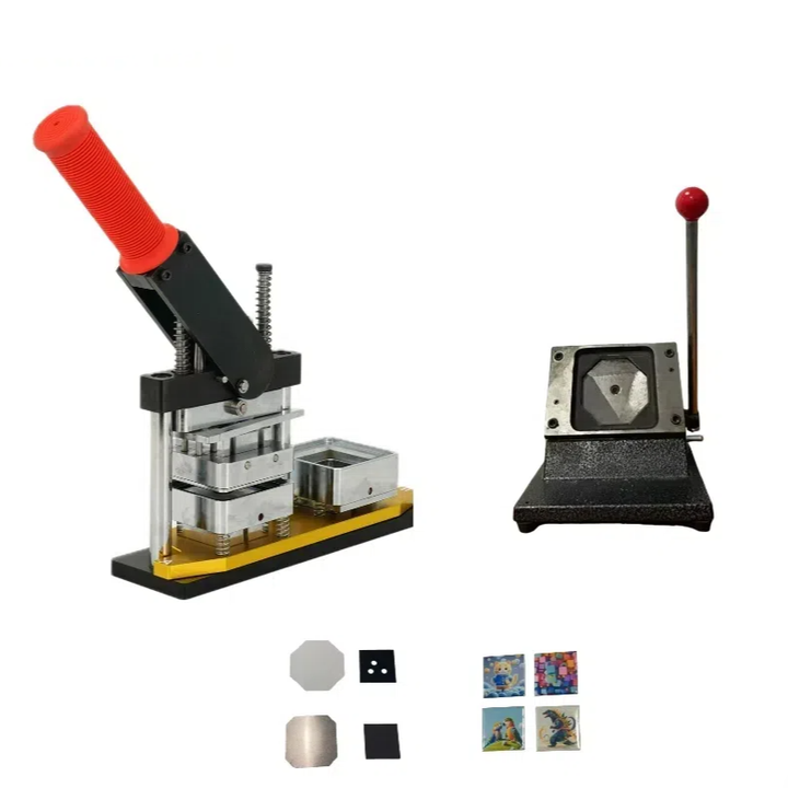 Manual 50x50 Refrigerator Photo Fridge Magnet Making Machine